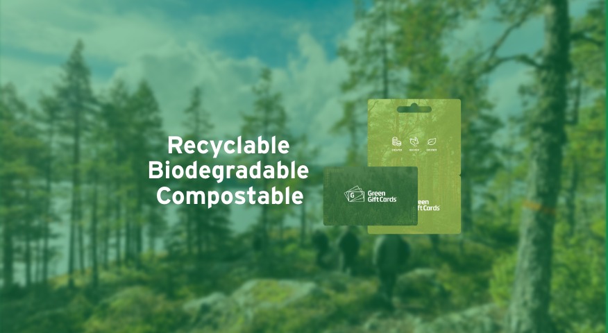 Recyclable, Biodegradable & Compostable Gift Cards