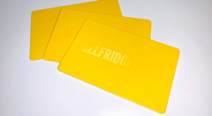 Selfridges Switching to Paperboard Cards